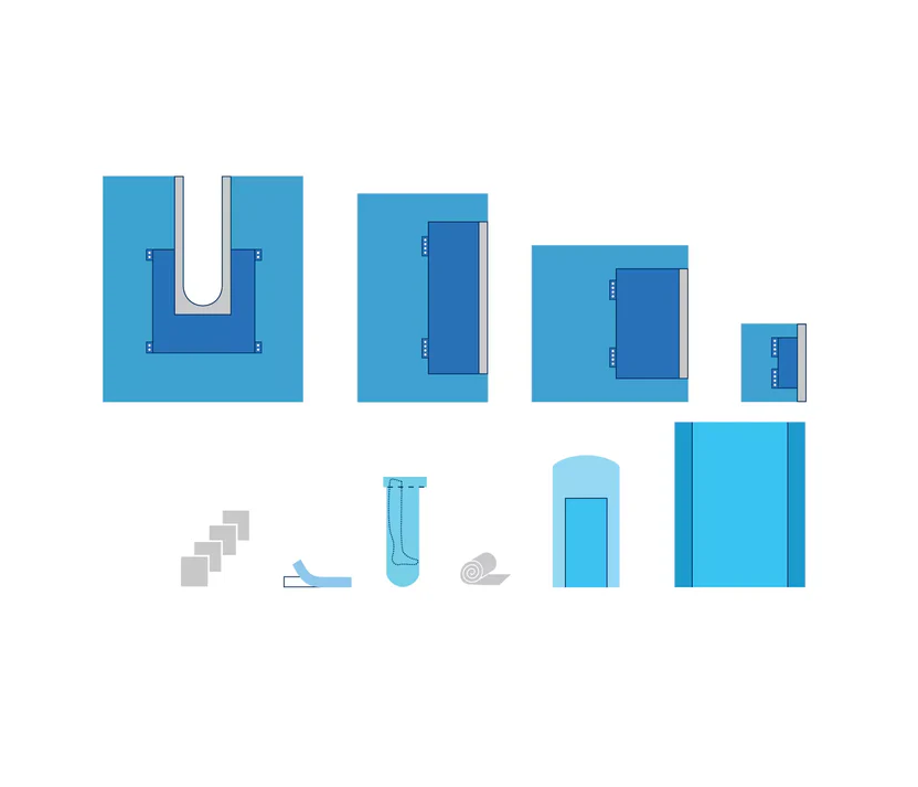 Kit sterile per anca Standard Plus con telo a U, benda elastica e acce ...