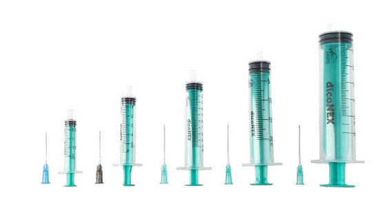Siringhe monouso con ago 3 pezzi Luer – Capacità 2ml, 5ml, 10ml, 20ml ...