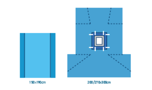 TELO PER INTERVENTI LAPAROSCOPICI -Consegna entro8/12 giorni lavorativ ...
